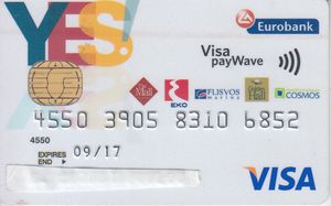 Bank Card: Yes (Eurobank Ergasias S.A., GreeceCol:GR-VI-0208