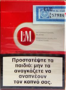 Zigarettenschachtel: L&M Red Label 23 (Griechenland(L&M Red Label 23 ...