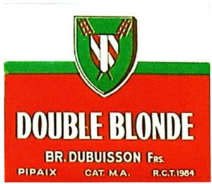 Drink Label: Double Blonde (Dubuisson, BelgiumCol:BE-BEER-016212