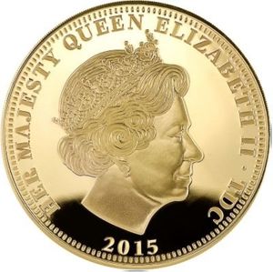 Coin: 1 Crown (HMS Victory 250th Anniversary, Vice Admiral Horatio ...