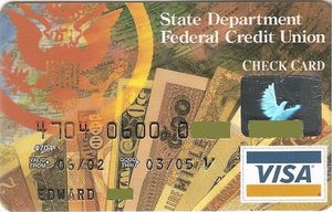 Bank Card: State Department Federal Credit Unión (Franklin Mint Federal ...