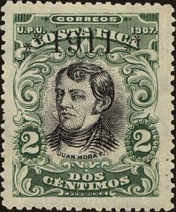 Stamp: Juan Mora Fernández overprinted 1911 (Costa Rica(Definitives "*1911*" Overprints) Mi:CR ...