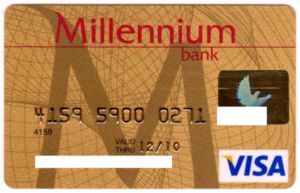 Bank Card: Millenium bank (Millennium Bank, GreeceCol:GR-VI-0212
