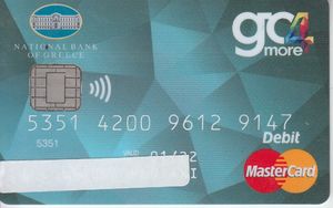 Bank Card: Go 4 more (07/16) (National Bank of Greece, GreeceCol:GR-MC ...