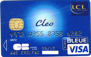 Bank Card: Visa Classic "Cleo" (Credit Lyonnais, FranceCol:FR-VI-0017.09