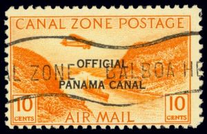 Stamp: Gaillard Cut (Canal Zone(Airmail Official) Sn:US-CZ CO9