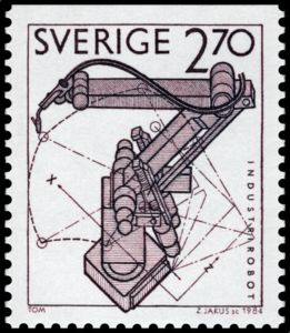 Stamp: ASEA IRB 6 industrial robot for arc welding (Sweden(Made in ...