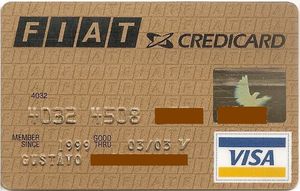 Bank Card: Fiat Credicard (Credicard, BrazilCol:BR-VI-0074
