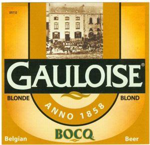 Drink Label: Gauloise blonde-blond (Brasserie Du Bocq, BelgiumCol:BE ...