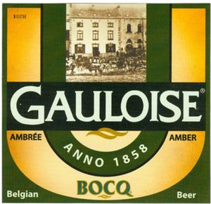 Drink Label: Gauloise Ambrée-Amber (Brasserie Du Bocq, BelgiumCol:BE ...