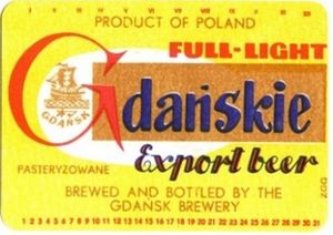 Drink Label: Gdanskie export beer (Browar Gdansk /closed/, PolandCol:PL ...