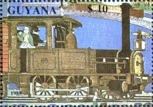 Stamp: First Japanese imperial train (Guyana(Trains) Mi:GY 2479