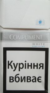 Cigarette Pack: Compliment White Demi Slims (UkraineCol:UA-CT-0255