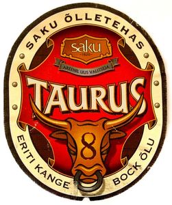 Drink Label: Saku Taurus (Saku Õlletehas AS, EstoniaCol:EE-BEER-000339