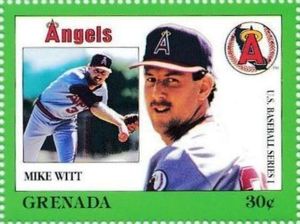 Stamp: Mike Witt (Grenada(Major League Baseball Players) Mi:GD 1879,Sn ...