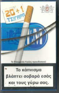 Cigarette Pack: L&M Blue Label 21 (Greece(L&M Blue Label 21) Col:GR-CT-1154