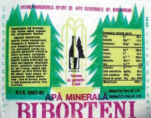 Drink Label: Biborteni (Intreprinderea Spirt si ape minerale Sf ...