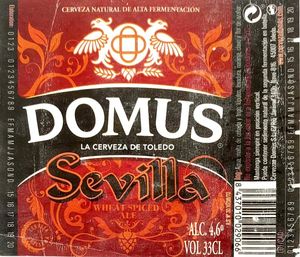 Etiqueta de bebida: Domus Sevilla - Wheat Spiced Ale (Cervezas Domus S ...