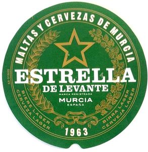 Drink Label: Estrella De Levante (Levante Star Brewery, SpainCol:ES ...