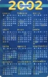 Tarjeta Telefónica: Calendario 2002 (CANTV, Venezuela([015] Calendarios ...