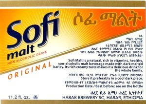 Drink Label: Sofi Malt (Harar Brewery, Ethiopia) Col:ET-MALT-000007