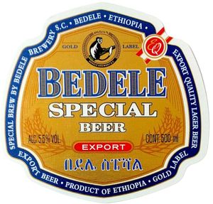 Etiqueta de bebida: Bedele Special Beer (Bedele Brewery, EtiopíaCol:ET ...