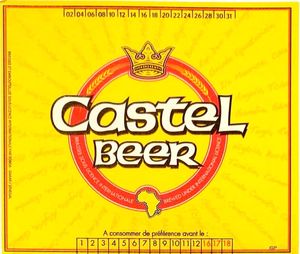 Etiqueta de bebida: Castel Beer (Société Des Brasseries De L'Ouest ...