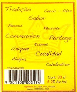Drink Label: Castel Beer (Société Des Brasseries De L'Ouest Africain ...