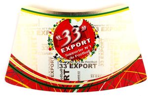 Etiqueta de bebida: 33 Export (Société Des Brasseries De L'Ouest ...