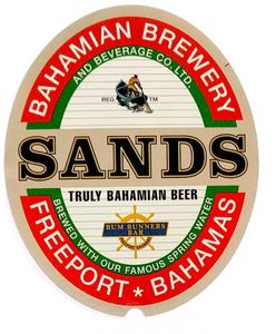 Drink Label: Sands (Bahamian Brewery and Beverage Co. Ltd, BahamasCol ...