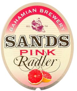 Etiqueta de bebida: Sands Pink - Radler (Bahamian Brewery and Beverage ...