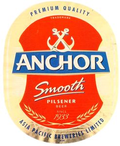 Drink Label: Anchor Smooth (Guinness Anchor Berhad, MalaysiaCol:MY-BEER ...