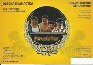 Drink Label: Penzistor 12 (Pivovar Osek, Lipas s.r.o., Czech ...