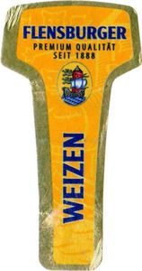 Flaschenetikett: Flensburger weizen (Flensburger Brauerei, Deutschland, BundesrepublikCol:DE ...