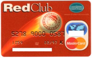 Bank Card: NATIONAL BANK, Red Club (National Bank of Greece, GreeceCol ...