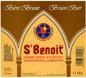 Drink Label: St. Benoit Brune-Bruin (Brasserie Du Bocq, BelgiumCol:BE ...