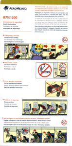 Safety Card: B757-200 (Aeromexico, MexicoCol:AMX-MX-0004