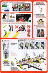 Safety Card: Airbus A320-200 (Air Asia, MalaysiaCol:AXM-MY-0004 💳