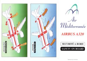 Safety Card: Airbus A320 (Air Mediterranée, FranceCol:BIE-FR-0001
