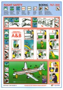 Safety Card: Boeing 767-300 (Air Seychelles, SeychellesCol:ASY-SC-0003