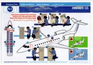 Safety Card: Embraer 135 (ALS Aircraft Leasing Services, KenyaCol:K4K ...