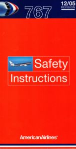 Safety Card: 767 (American Airlines, United States of AmericaCol:AAL-US ...