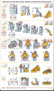 Safety Card: B767-300 (Condor, Germany, Federal RepublicCol:CFG-DE-0013