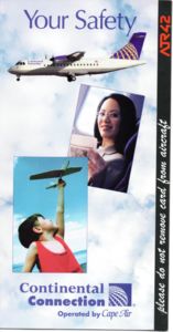 Safety Card: ATR42 (Continental Connection, United States of AmericaCol ...