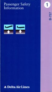 Safety Card: B-757 (Delta Air Lines, United States of AmericaCol:DAL-US ...