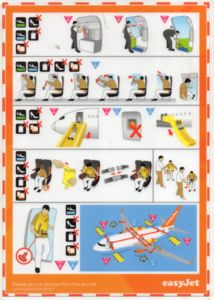 Safety Card: Airbus A319/320 (EasyJet Switzerland, SwitzerlandCol:EZS ...