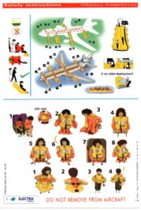 Safety Card: DC-10 (Electra Airlines, GreeceCol:ELD-GR-0002