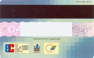 Bank Card: Deutsche Bank - ec 04 (Deutsche Bank, Germany, Federal ...