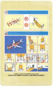 Safety Card: B777-300ER (Etihad Airways, United Arab EmiratesCol:ETD-AE ...