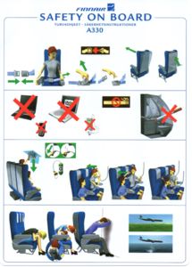 Safety Card: A330 (Finnair, FinlandCol:FIN-FI-0007